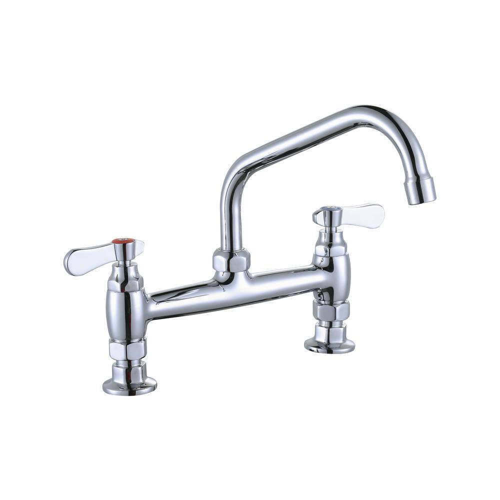 WOWOW Multi-functional Double-Handle Deck Mounted Commercial Standard ...