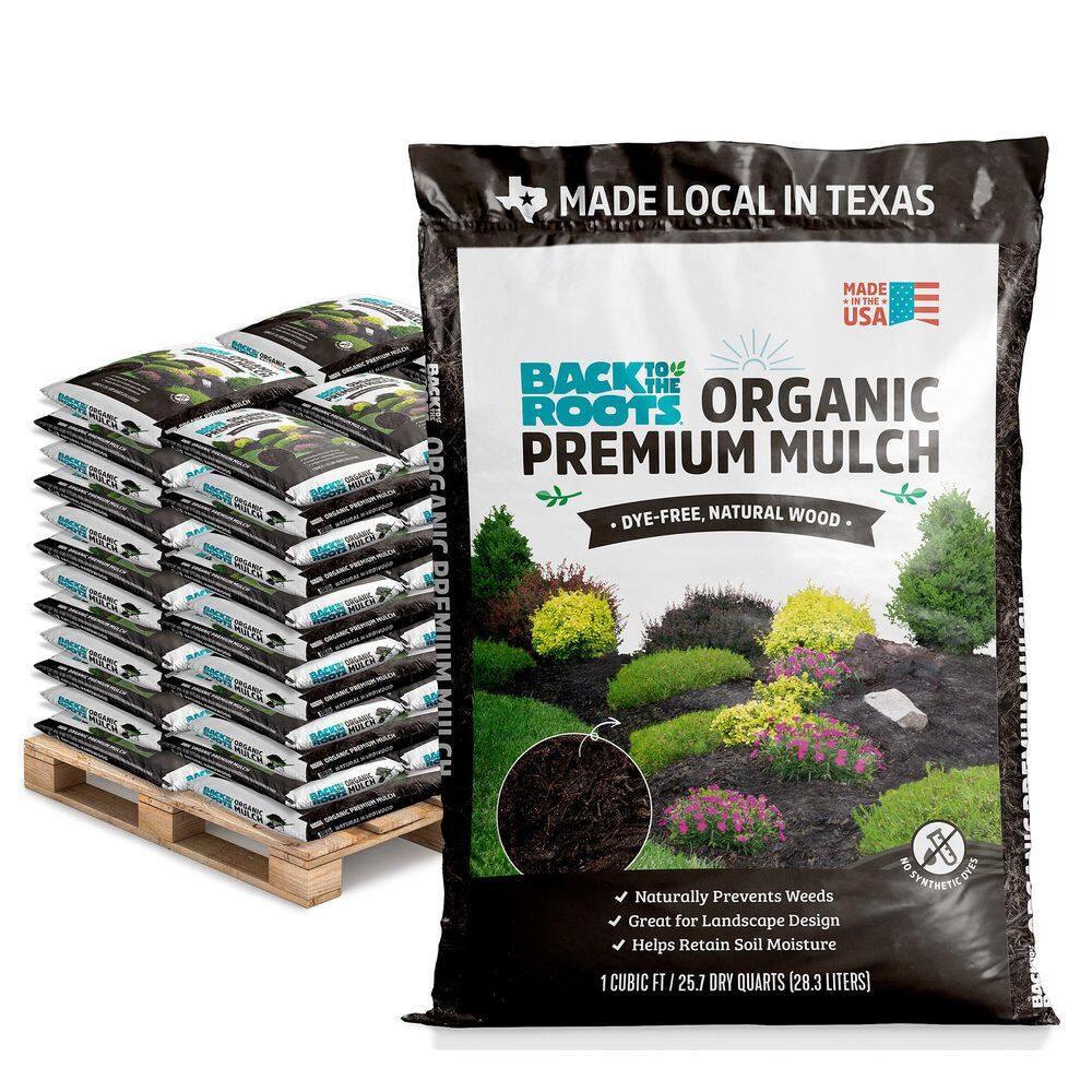 Back to the Roots (60 1cu. ft. Bags) Organic Texas Bulk Mulch 47039-DS ...
