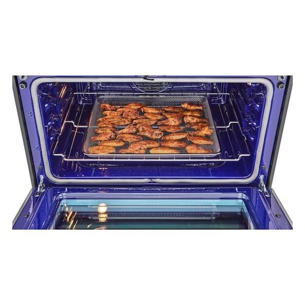 LG 30 in. 6.9 cu. ft. 5 Burners Smart Wi-Fi Freestanding Double Oven ...