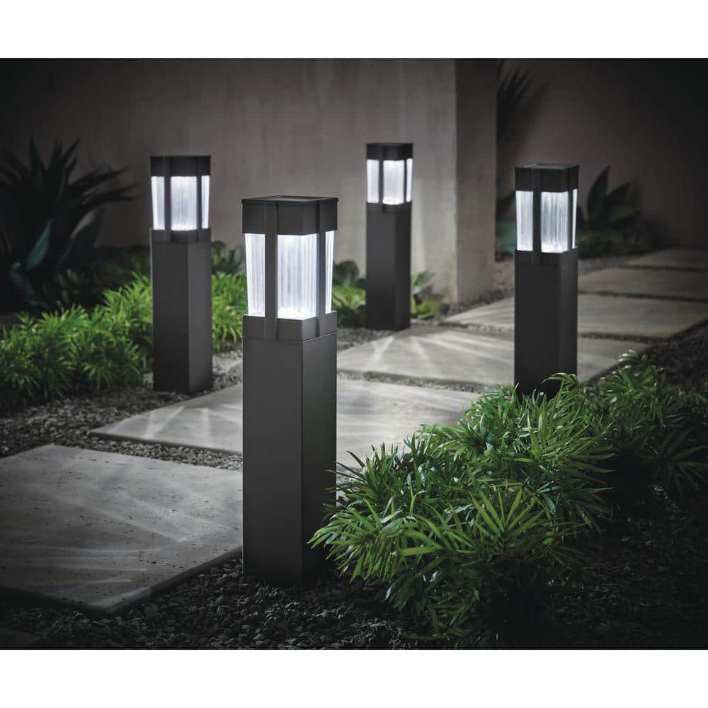 Home Decorators Collection Sumner 20 Lumen Black LED Weather Resistant ...