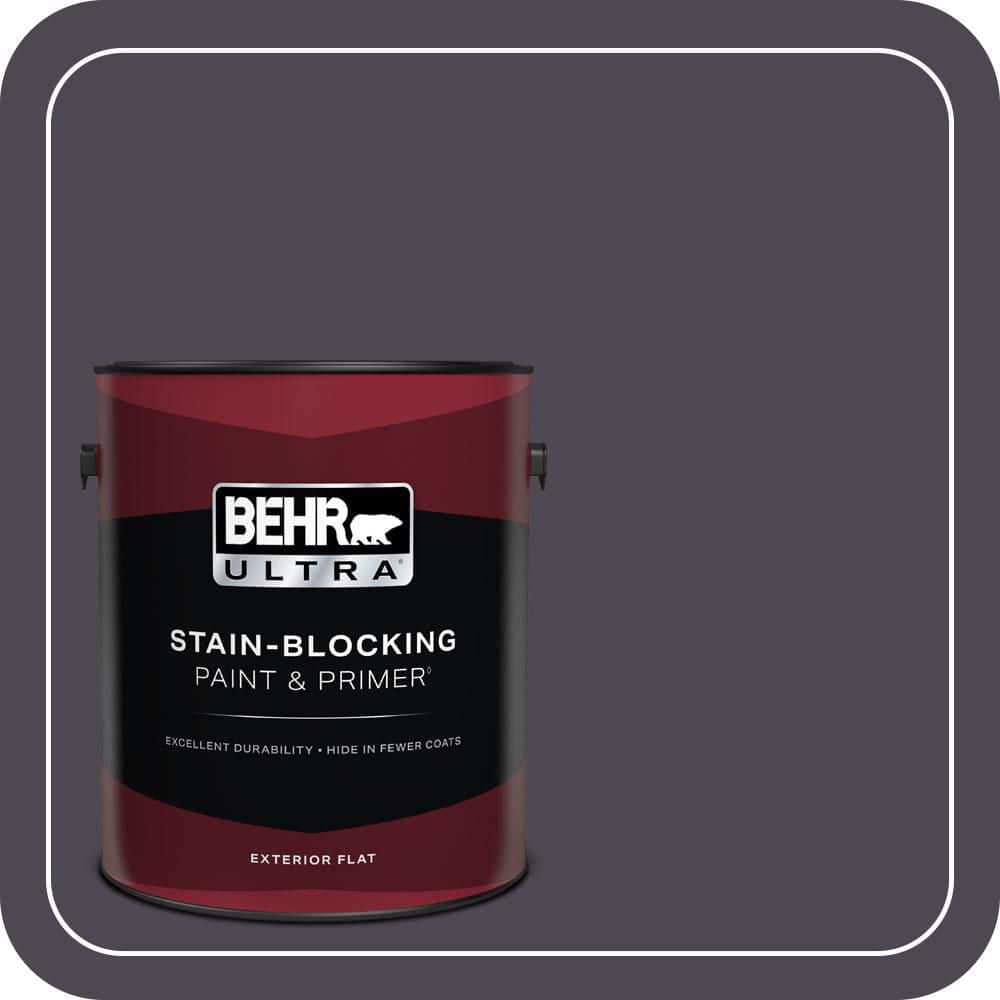 BEHR ULTRA 1 gal. #MQ5-01 Extravagance Flat Exterior Paint & Primer ...