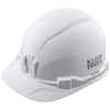 Klein Tools Hard Hat, Non-Vented, Cap Style, White 60100 - The Home Depot