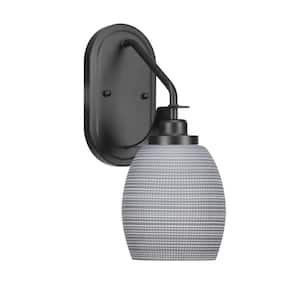 Monroe 1-Light Matte Black Wall Sconce 2R611MB4769 - The Home Depot
