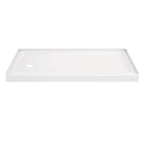 Delta Classic 500 60 in. L x 30 in. W Alcove Shower Pan Base with ...