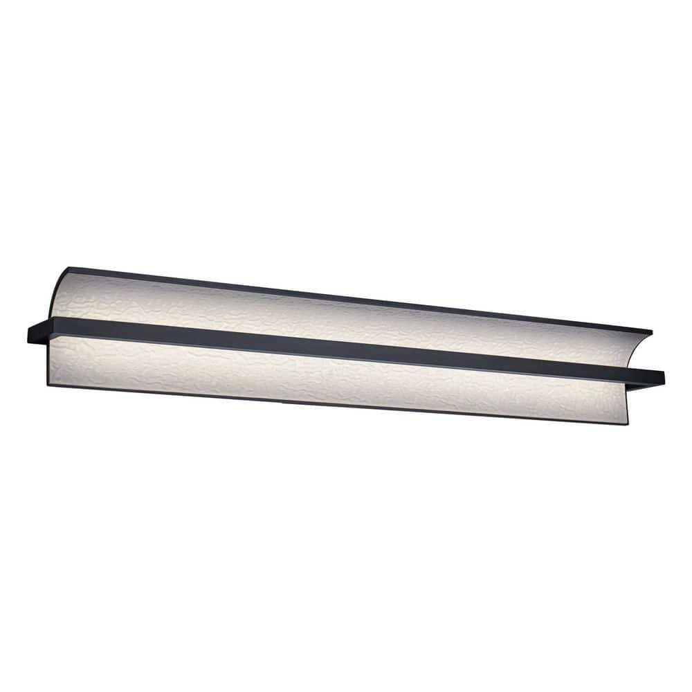 WAC Lighting Shard 34 in. 1-Light Black Integrated LED Vanity Light ...