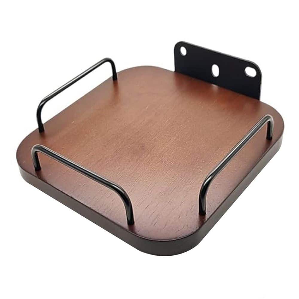 YICHUHAOXI Universal Adjustable Real Wood Speaker Wall Mount Walnut 2 ...