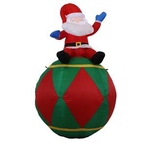 4 ft. Santa Inflatable CHD-OD072 - The Home Depot