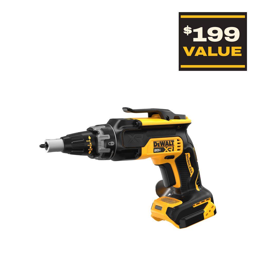 DEWALT XR 20V MAX Lithium-Ion Cordless Brushless Screw Gun (Tool Only ...