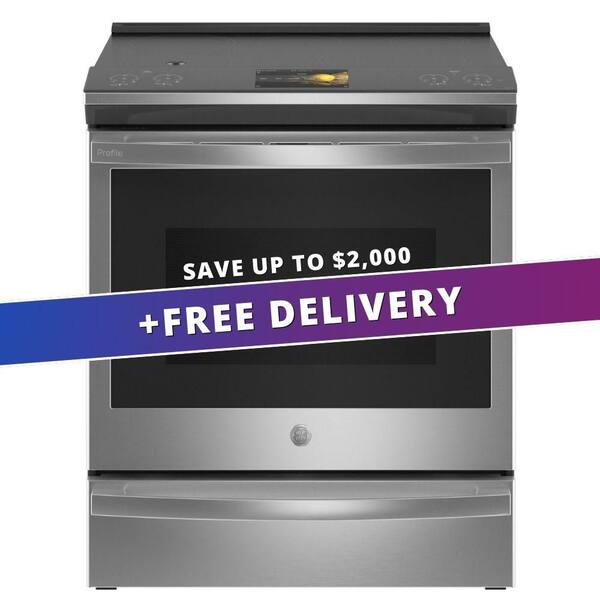 KitchenAid 30 in. 5 Element Slide-In Electric Range in PrintShield ...