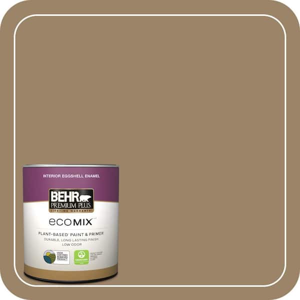BEHR PREMIUM PLUS 1 qt. #PPU7-04 Collectible Eggshell Enamel EcoMix ...