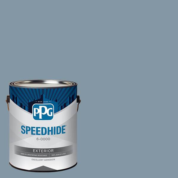 SPEEDHIDE 1 gal. PPG10-11 Seastone Flat Exterior Paint PPG10-11SX-01F ...