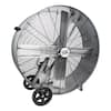 Maxx Air Pro FLEX 42 in. 2-Speed Belt Drive Drum Fan in Gray with Poly ...