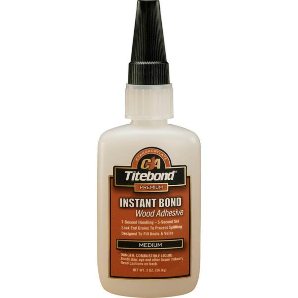 Titebond 2 oz. Instant Bond Wood Adhesive Medium (15-Pack) 6211 - The ...