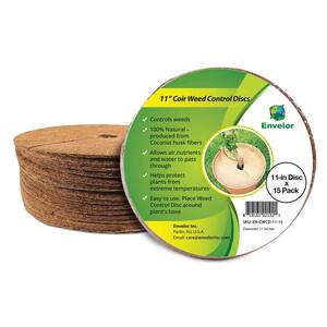 Envelor 0.3 in. x 9 in. Coconut Fibers Mulch Tree Ring Protector Mat ...
