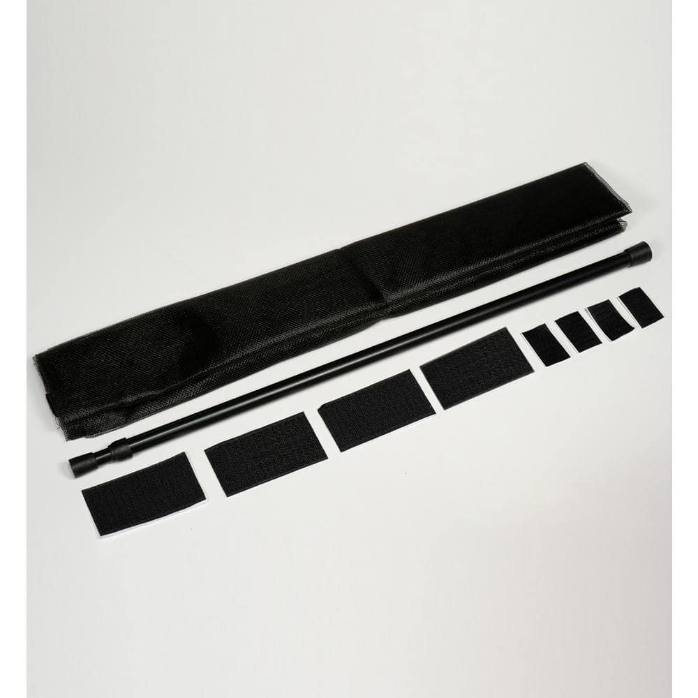 Snavely Forest 36 in. x 80 in. Black Easy to Install Instant Screen ...