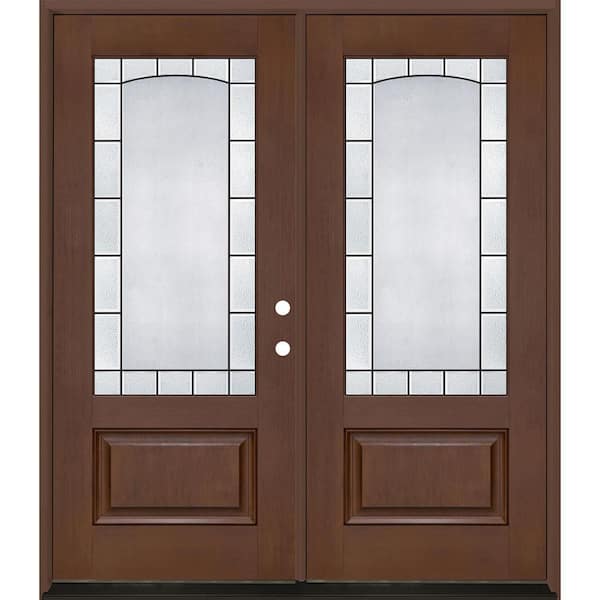 Steves & Sons Regency 72 in. x 80 in. 3/4L Empire Decorative Glass LHIS ...