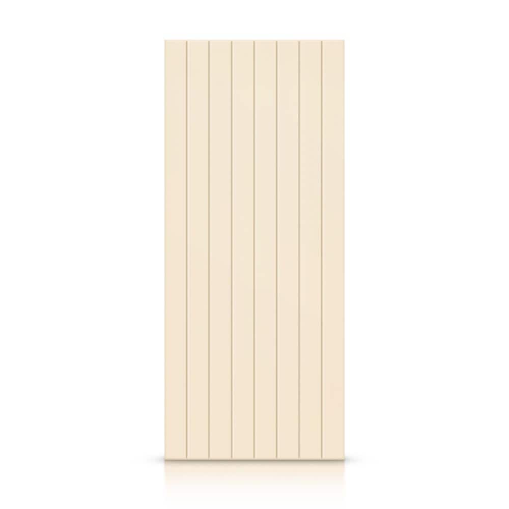 CALHOME 36 in. x 96 in. Hollow Core Beige Stained Composite MDF ...