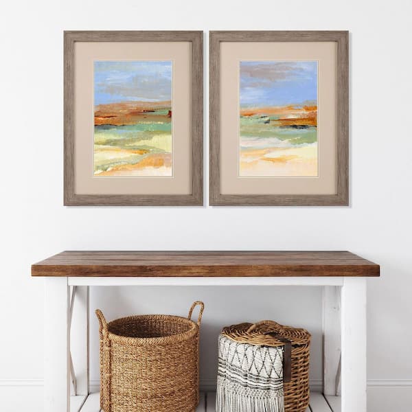 Paragon Loreth 2 Piece Framed Giclee Abstract Art Print 27 in. x 21 in ...