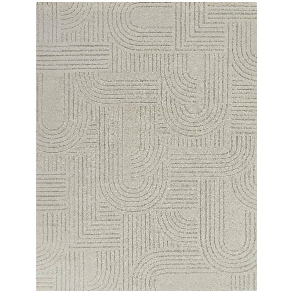 BALTA Hazen Taupe 8 ft. x 10 ft. Striped Area Rug 3115412 - The Home Depot