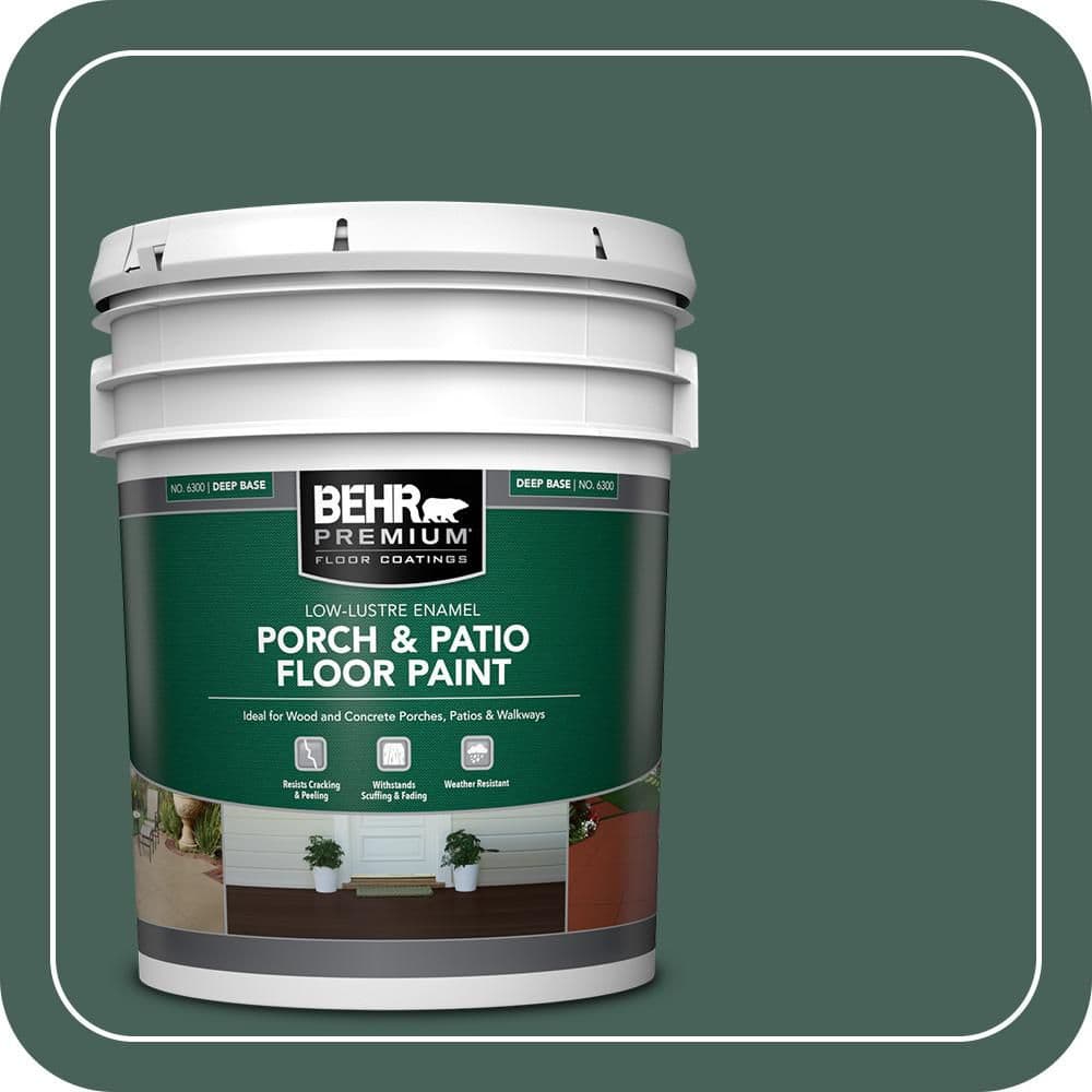BEHR PREMIUM 5 gal. #T18-20 Equilibrium Low-Lustre Enamel Interior ...