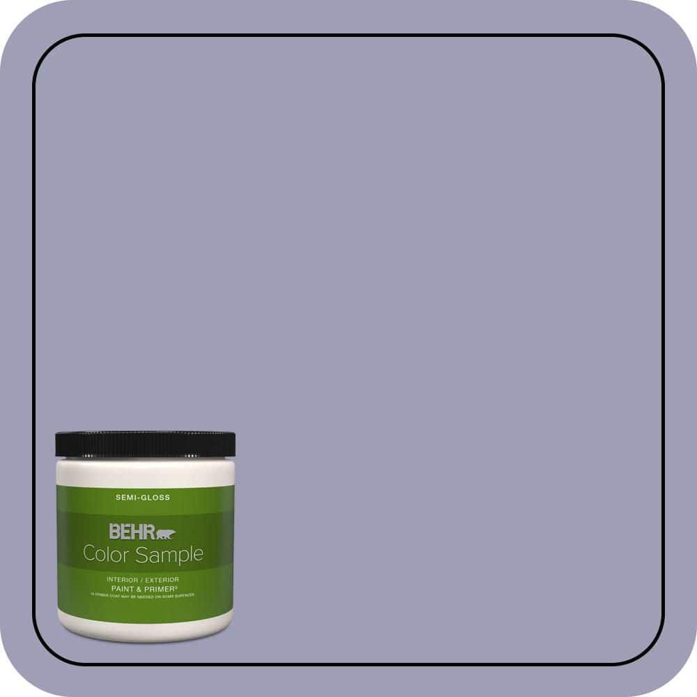 BEHR PREMIUM PLUS 8 oz. #630F-4 Wild Thistle Semi-Gloss Interior ...