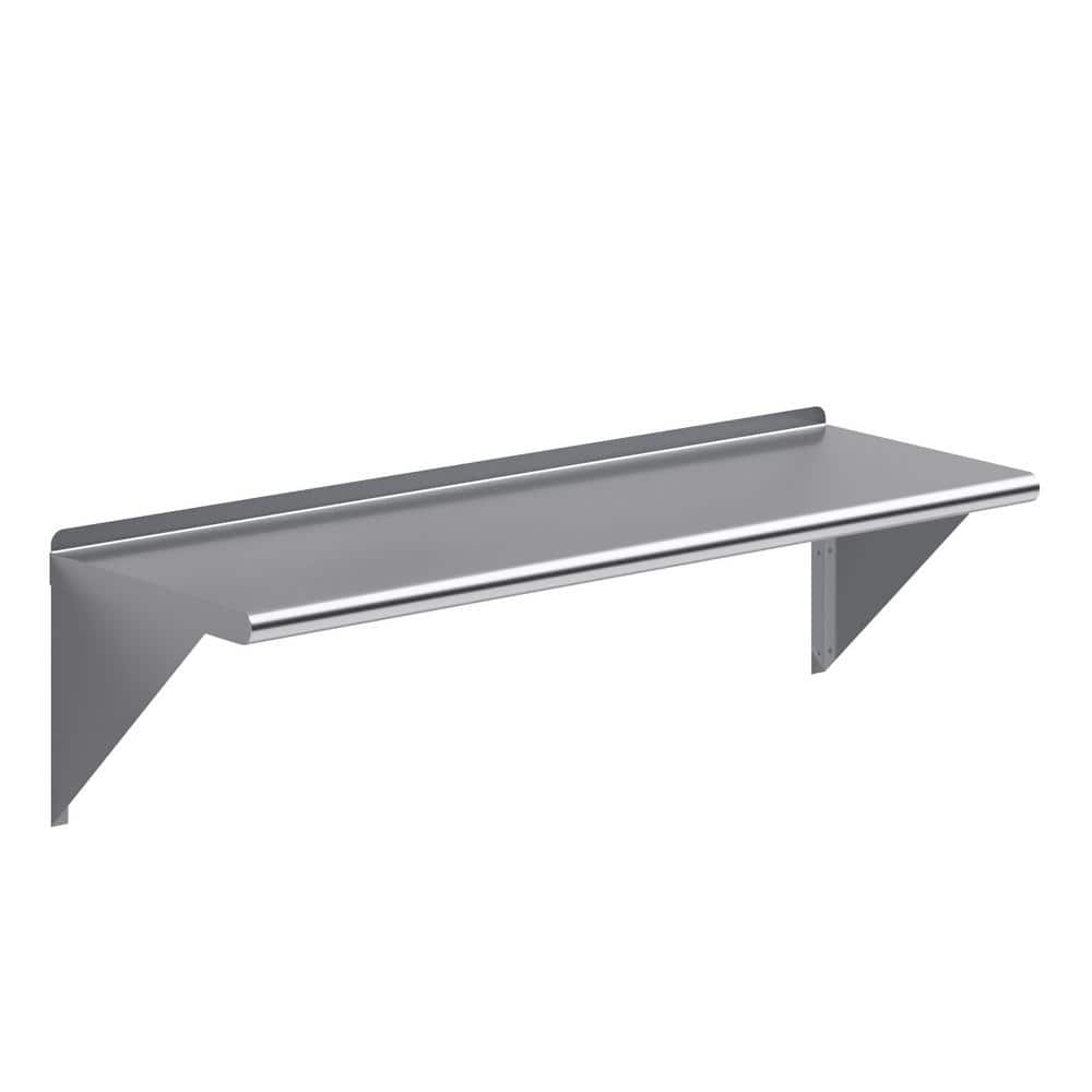 AMGOOD 16 in. x 48 in. Stainless Steel Wall Shelf Kitchen, Restaurant ...