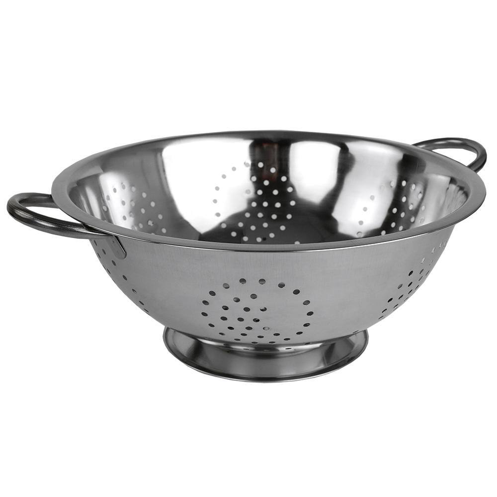 Home Basics Stainless Steel Colander DC01052 - The Home Depot