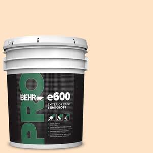 BEHR PRO 5 gal. #290A-3 Fall Straw Low Luster Exterior Paint PR62005 ...