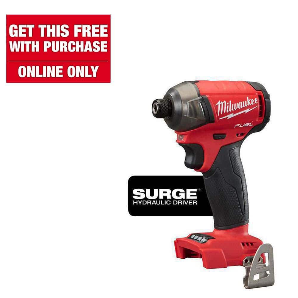 Milwaukee M18 FUEL SURGE 18V Lithium-Ion Brushless Cordless 1/4 in. Hex ...