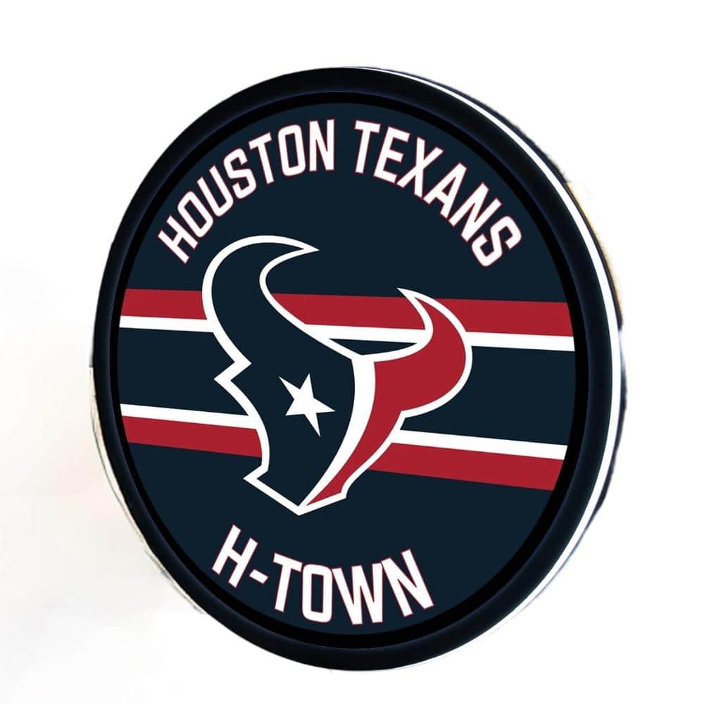 Evergreen Houston Texans 15 in. Round Plug-in LED Lighted Sign ...