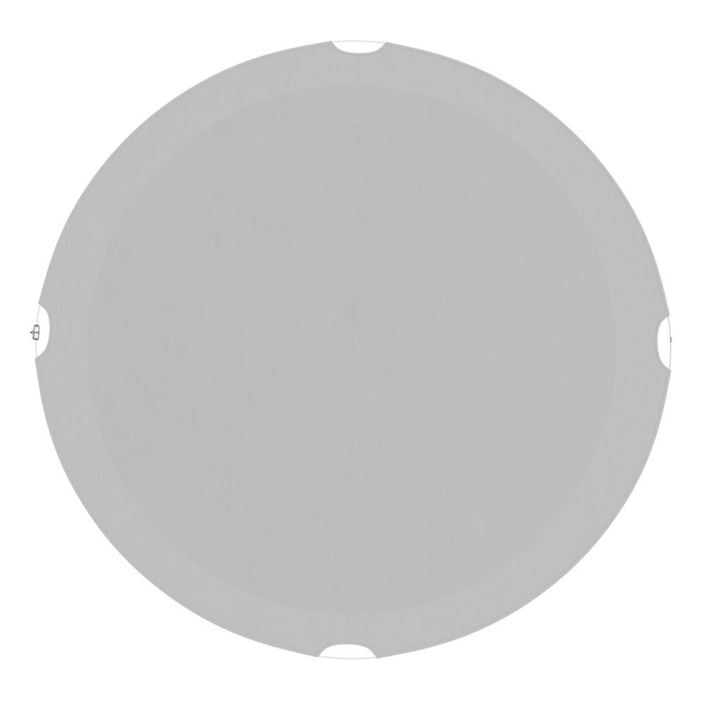 BANSA ROSE 6 ft. Round Light Gray Above Ground Waterproof Pool Winter ...