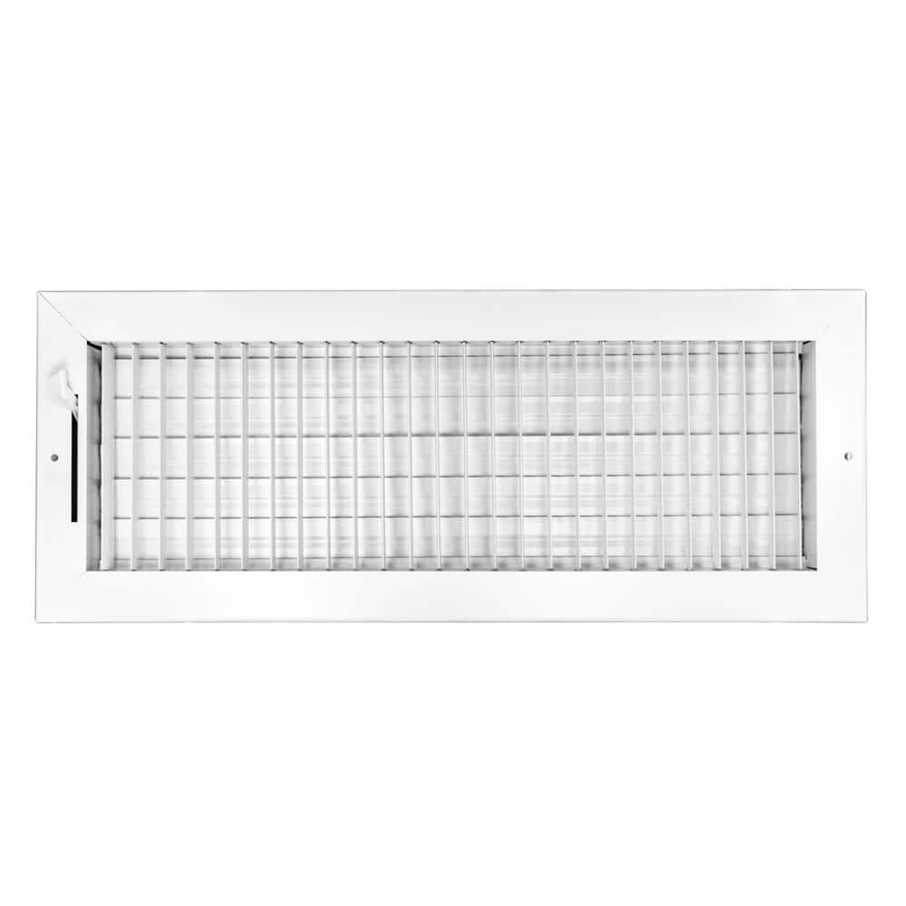 Venti Air 18 in. Wide x 6 in. High Adjustable, Single Deflection, 1 Way ...