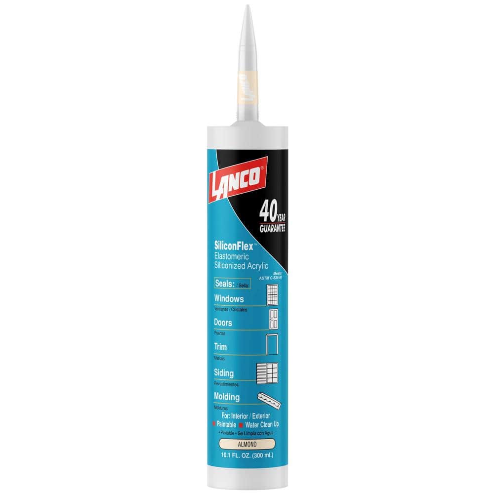 Lanco 10.1 oz. Almond Silicone Flex Sealant CC768-18 - The Home Depot