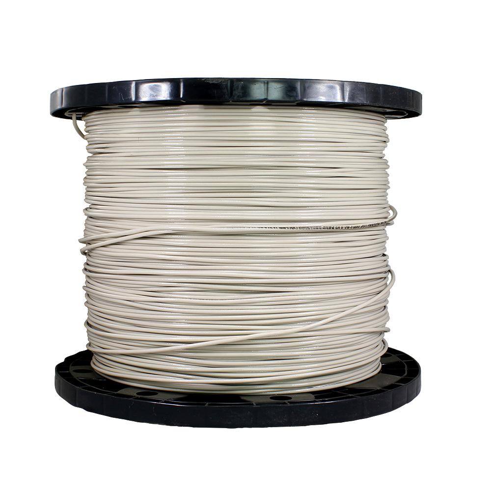 Cerrowire 2,500 ft. 12 Gauge White Solid Copper THHN Wire 112-1602M ...