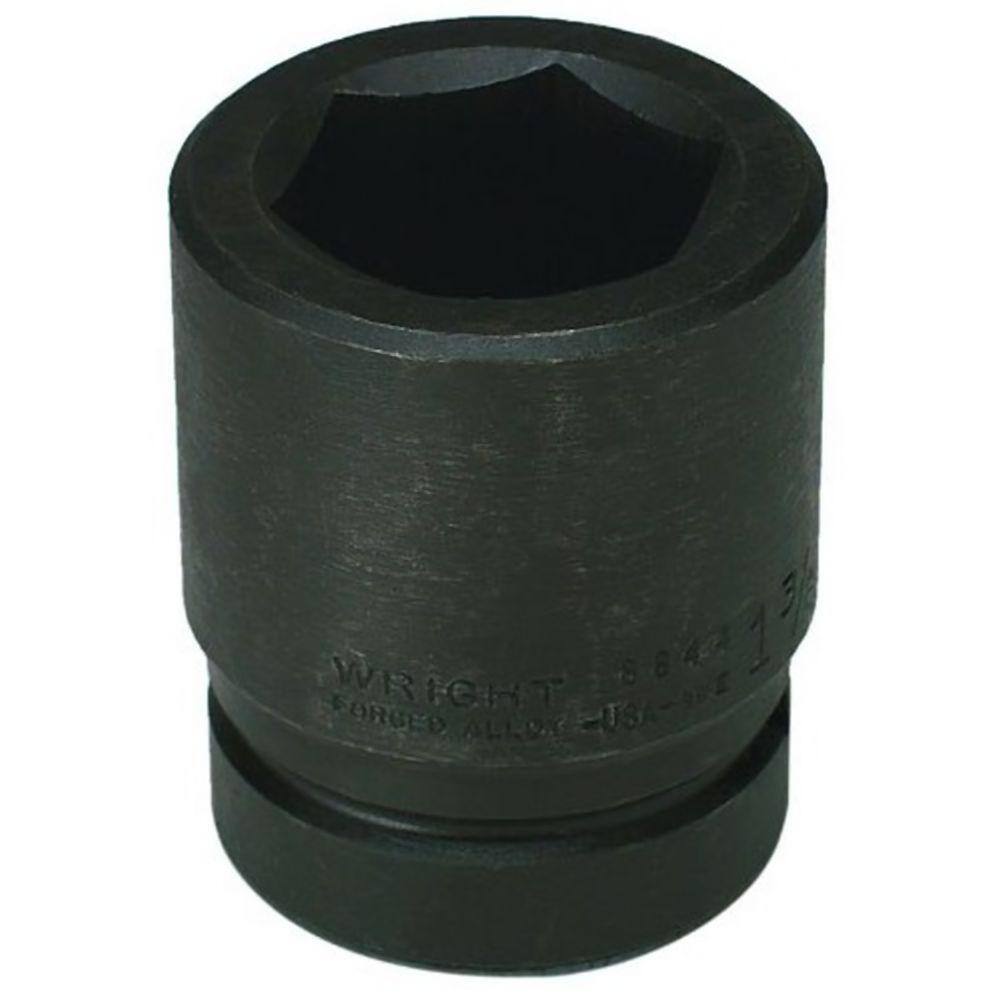 Wright Tool 1 in. Drive 1-1/8 in. 6-Point Standard Impact Socket 8836 ...