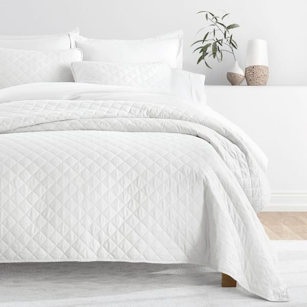 Reviews for Harper Lane Tropical Vibes 3-Piece White Microfiber King ...