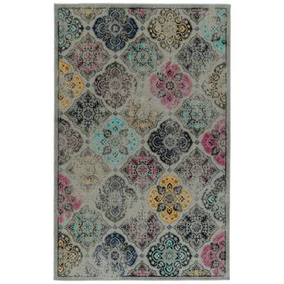 Kaleen Zuma Beach Grey 2 ft. 2 in. x 7 ft. 6 in. Indoor/Outdoor Runner ...