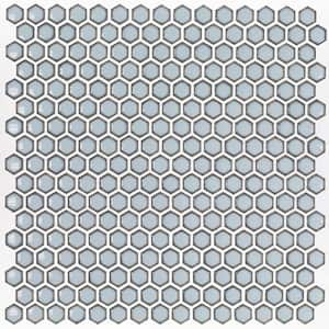 Ivy Hill Tile Bliss Penny White 3 in. x 0.24 in. Polished Porcelain ...