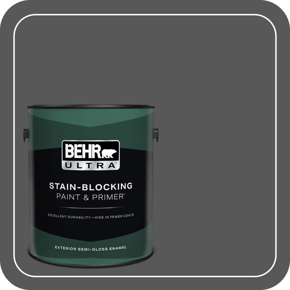 BEHR ULTRA 1 gal. #PPU24-22 Shadow Mountain Semi-Gloss Enamel Exterior ...
