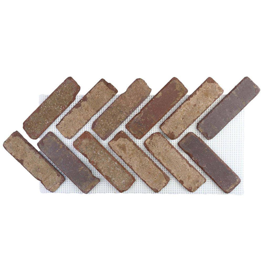 Old Mill Brick 28 in. x 12.5 in. x 0.5 in. Brickwebb Cafe Mocha Thin ...