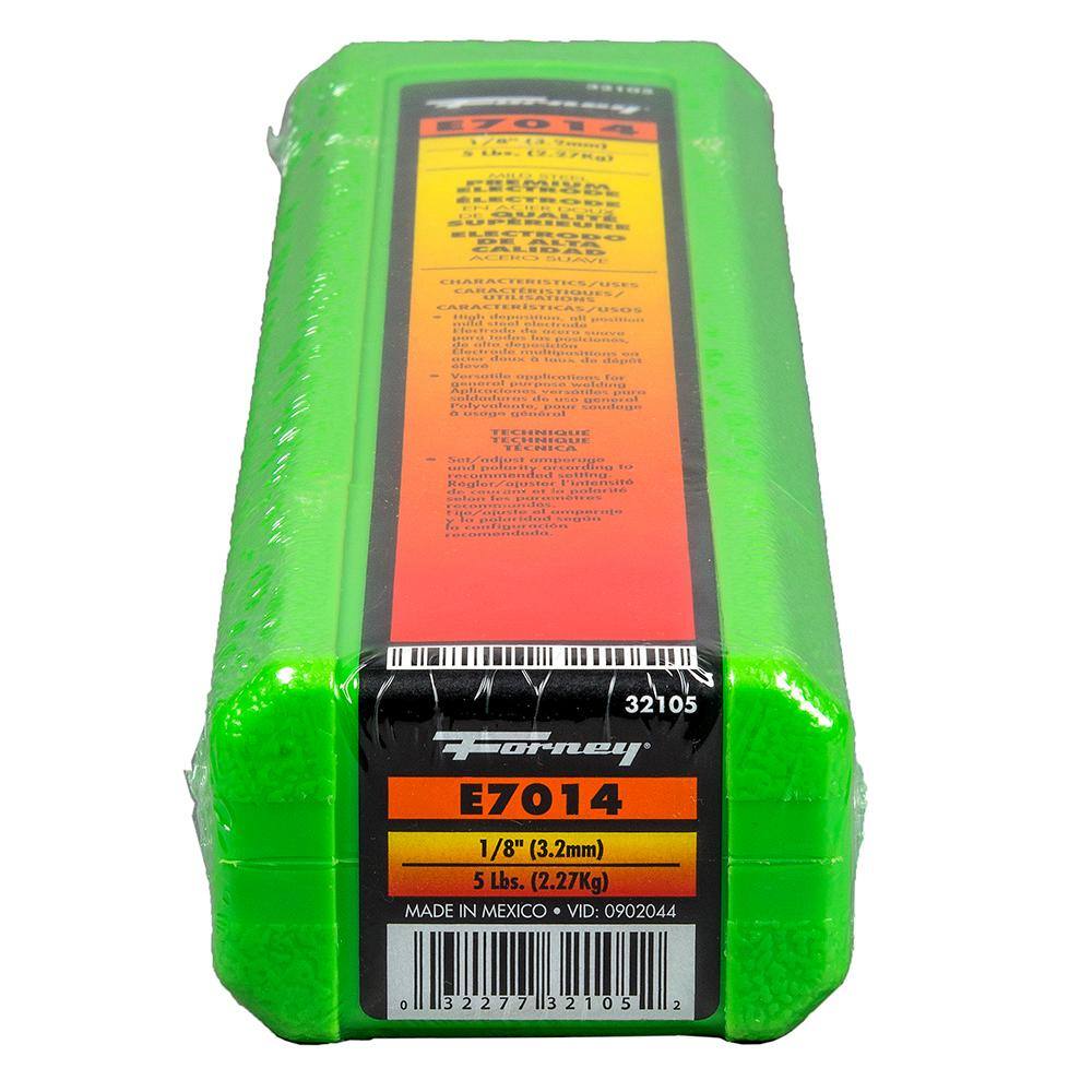 Forney 1/8 in. E7014 Welding Rod 5 lb.-32105 - The Home Depot