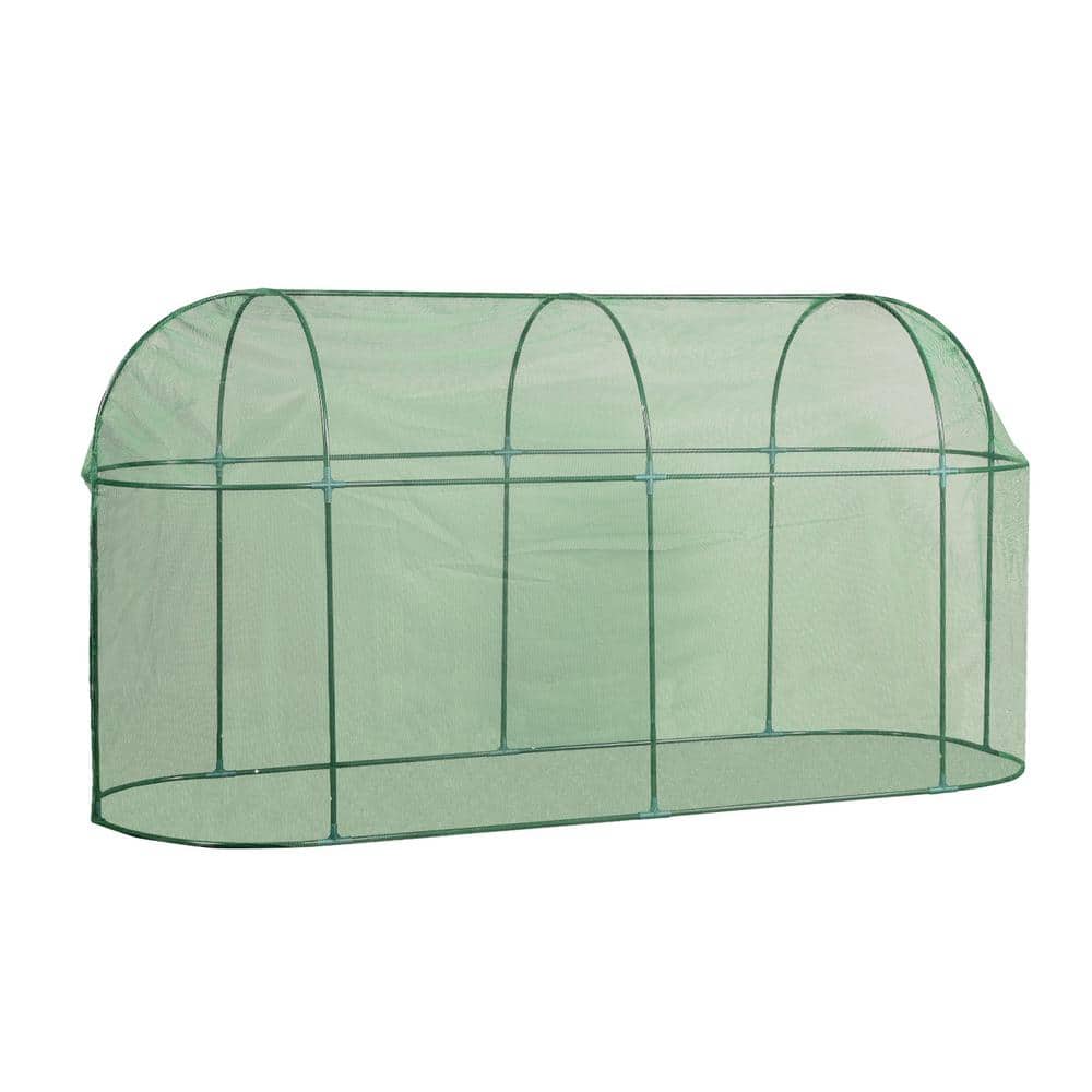Reviews for Aoodor 59 in. H Green Walk-in Tunnel Crop Cage Plant ...