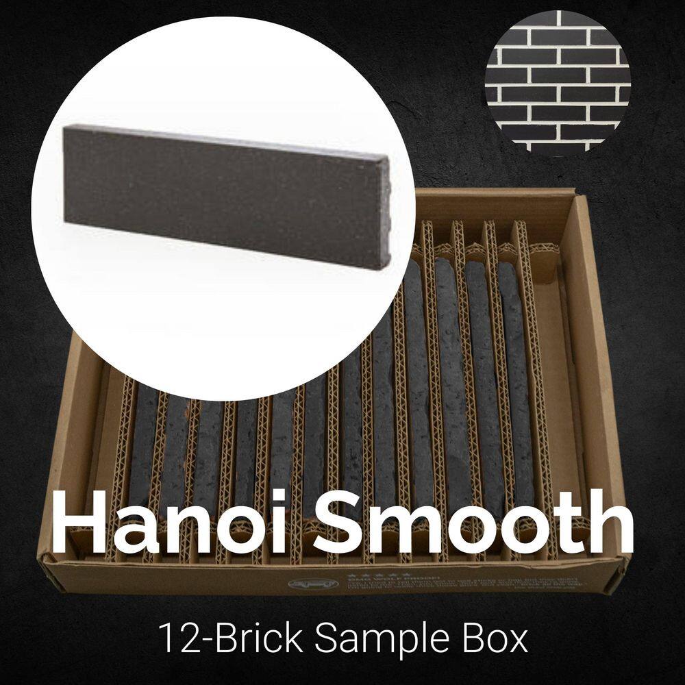 Old Mill Brick Sample Box Hanoi Smooth Thin Brick 7.625 in. x 2.25 in ...