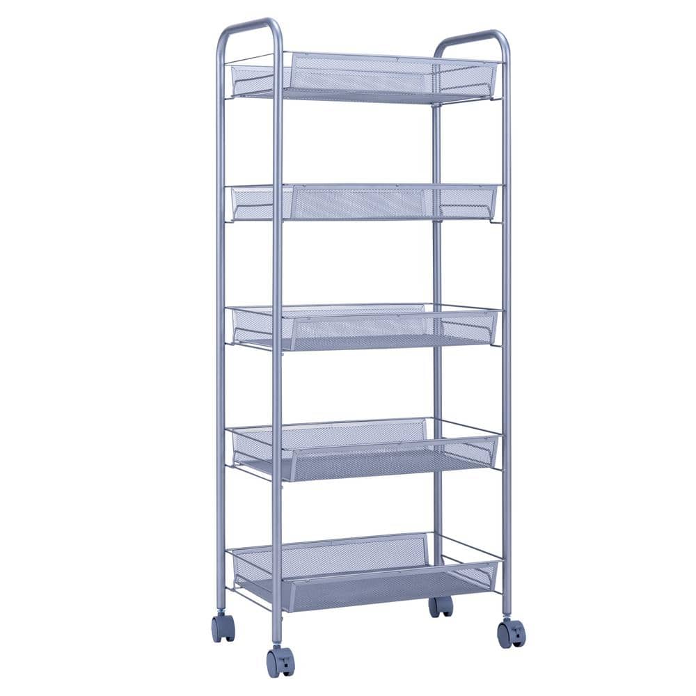 Karl home Multi-Functional Steel Removable 4-Wheeled Storage Cart in ...