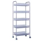 TRINITY EcoStorage 3‐Tier 40.5 in. x 18 in. x 36 in. Cart in Chrome ...