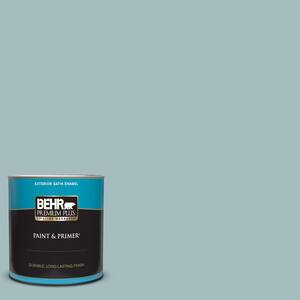BEHR DYNASTY 1 gal. #PPU13-13 Oslo Blue Satin Enamel Exterior Stain ...