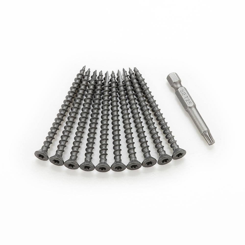 Do Not Sell 3/8 in. x 2-1/2 in. 96B Lake Grey Self Tapping Star Drive ...