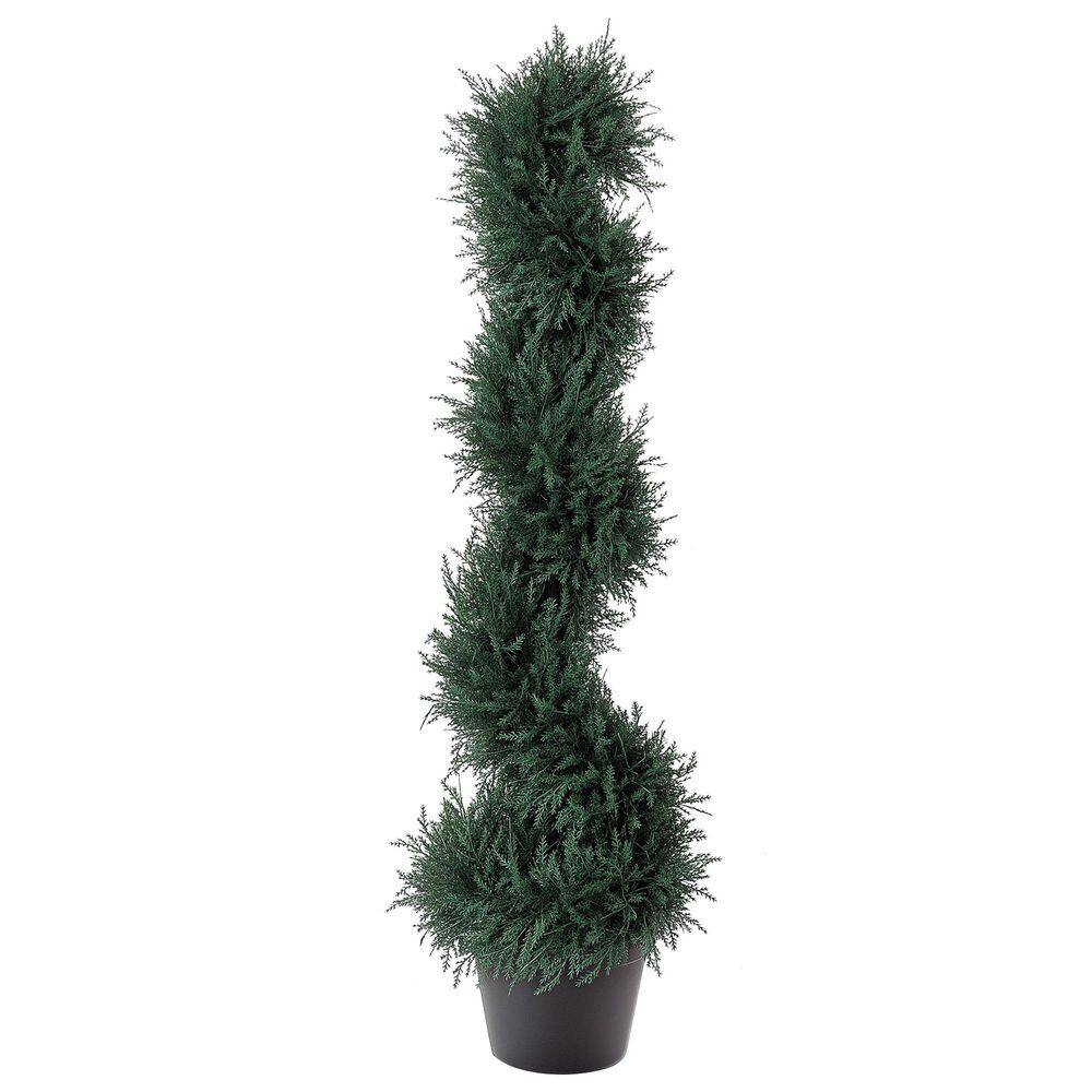 3 ft. Artifical Cedar Tree in Pot, Artificial Faux Cedar Tree Spiral ...