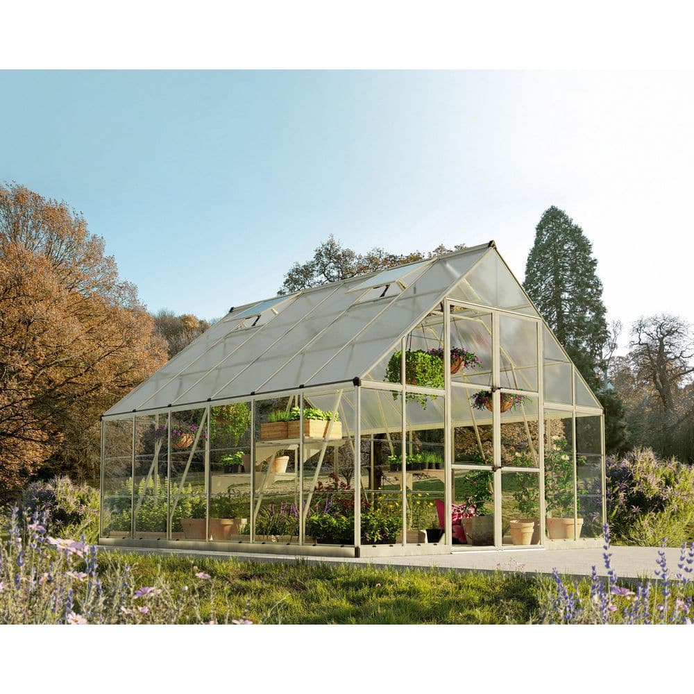 CANOPIA by PALRAM Balance 10 ft. x 12 ft. Hybrid Silver/Clear ...