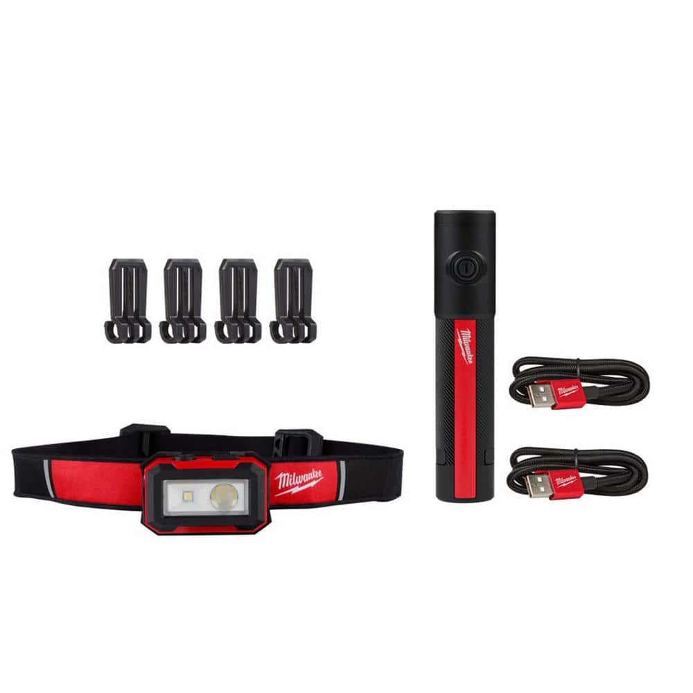 Milwaukee 450 Lumens Internal Rechargeable Headlamp and Task Light w ...